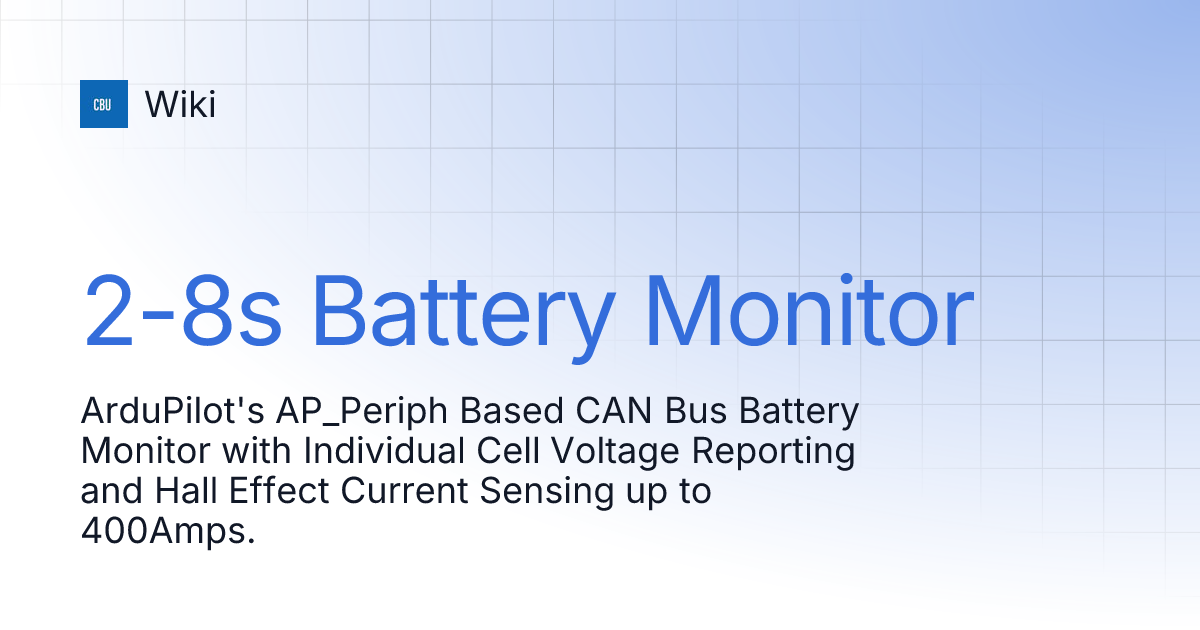 2-8s Battery Monitor | Wiki